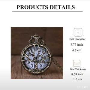 Jewelry | Antique Brass Tree Of Life Pocket Watch Necklace Locket ...